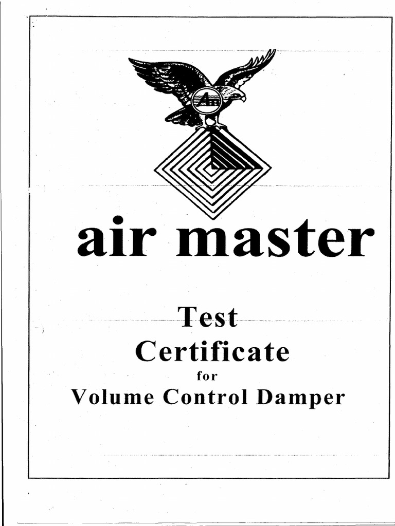 Test Certificate VCD | PDF