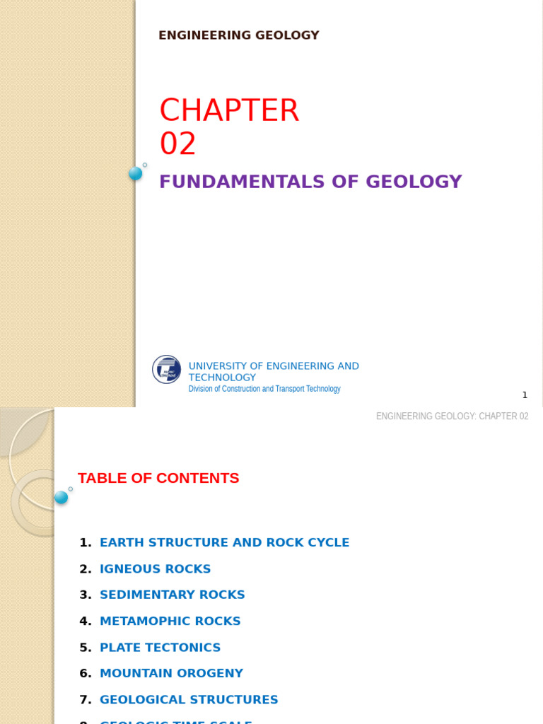 Engineering Geology: Earth Structure Overview | PDF | Rock (Geology ...