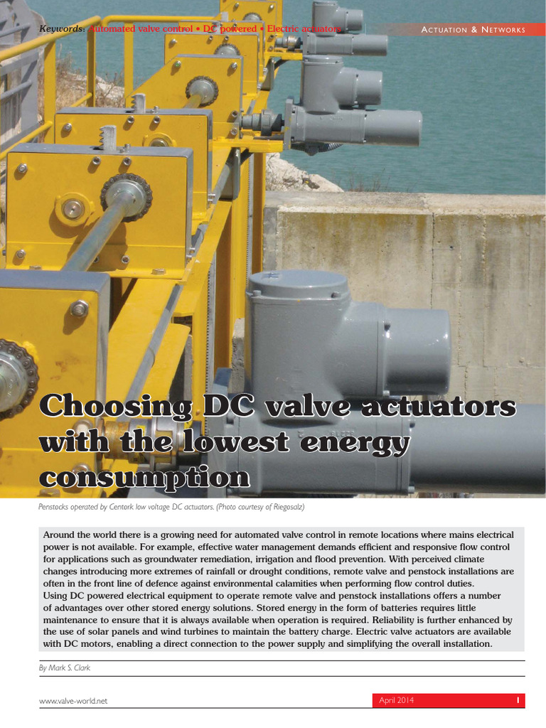 Energy-Efficient DC Valve Actuators | PDF | Actuator | Valve