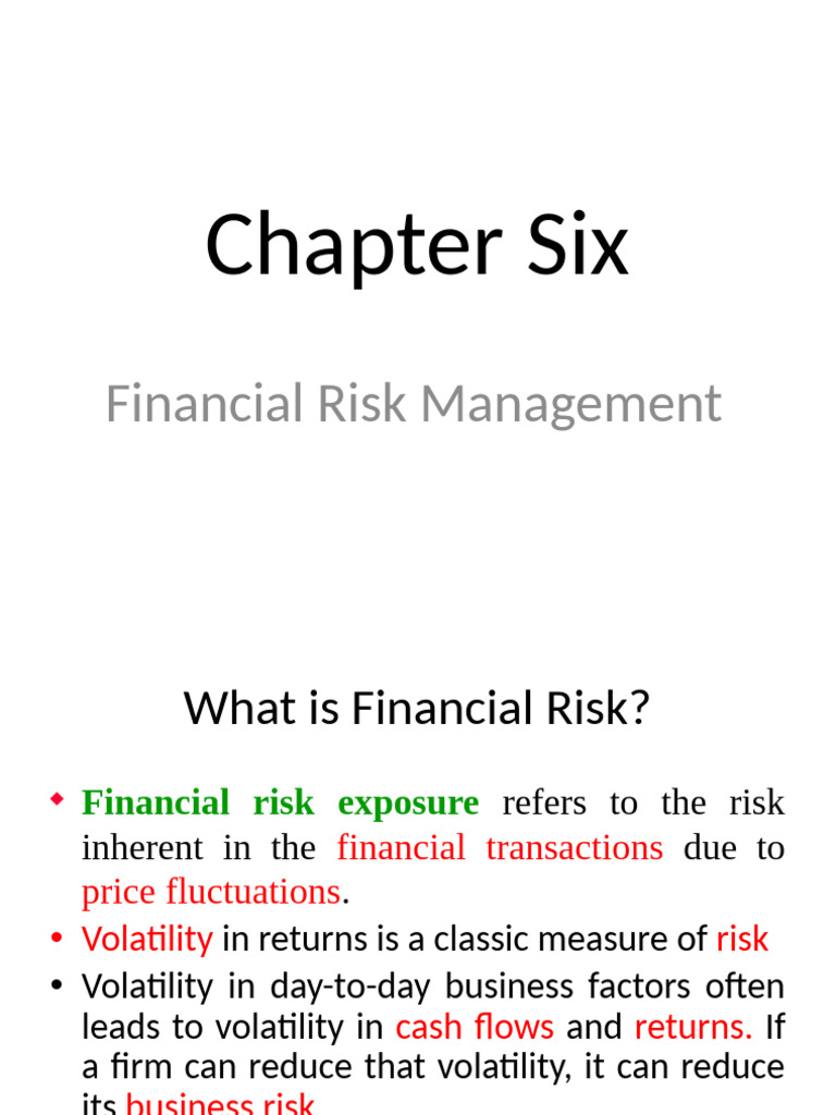 Financial Risk Management | PDF | Financial Risk | Option (Finance)