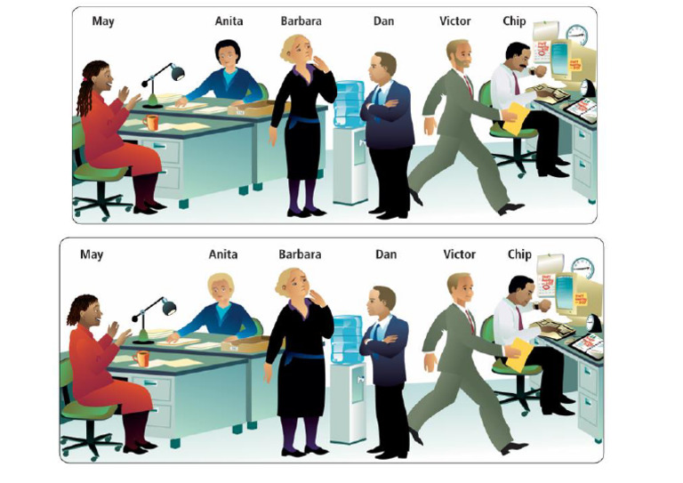 Office Workers Pict Spot The Differences | PDF