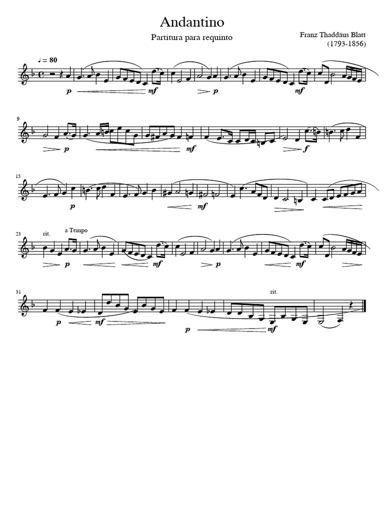 Andantino R | PDF
