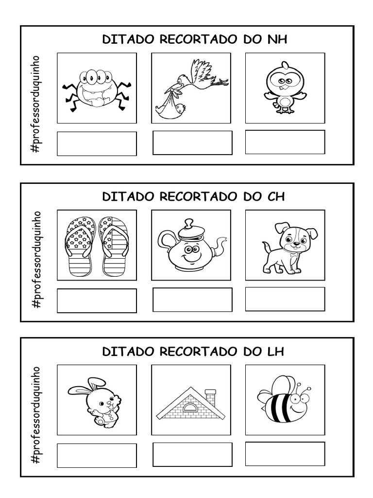 Ditado Recortado NH CH LH | PDF