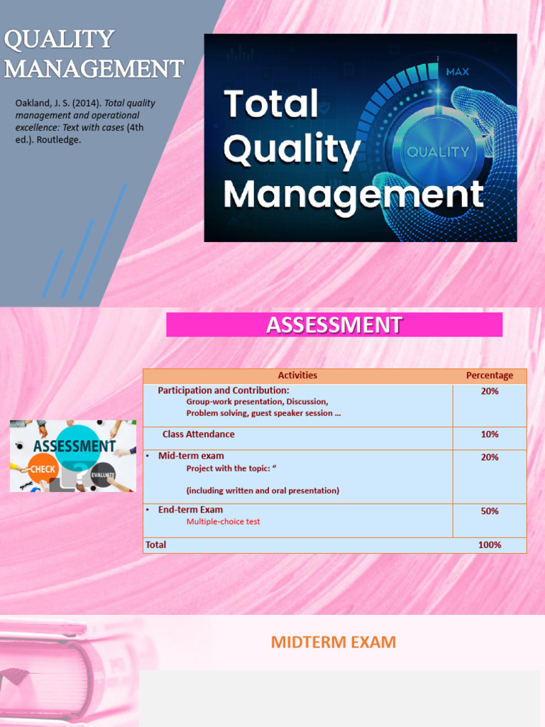 NEW Lesson 1 TQM HK2B 2025 Withoutanswers | PDF | Starbucks | Quality ...