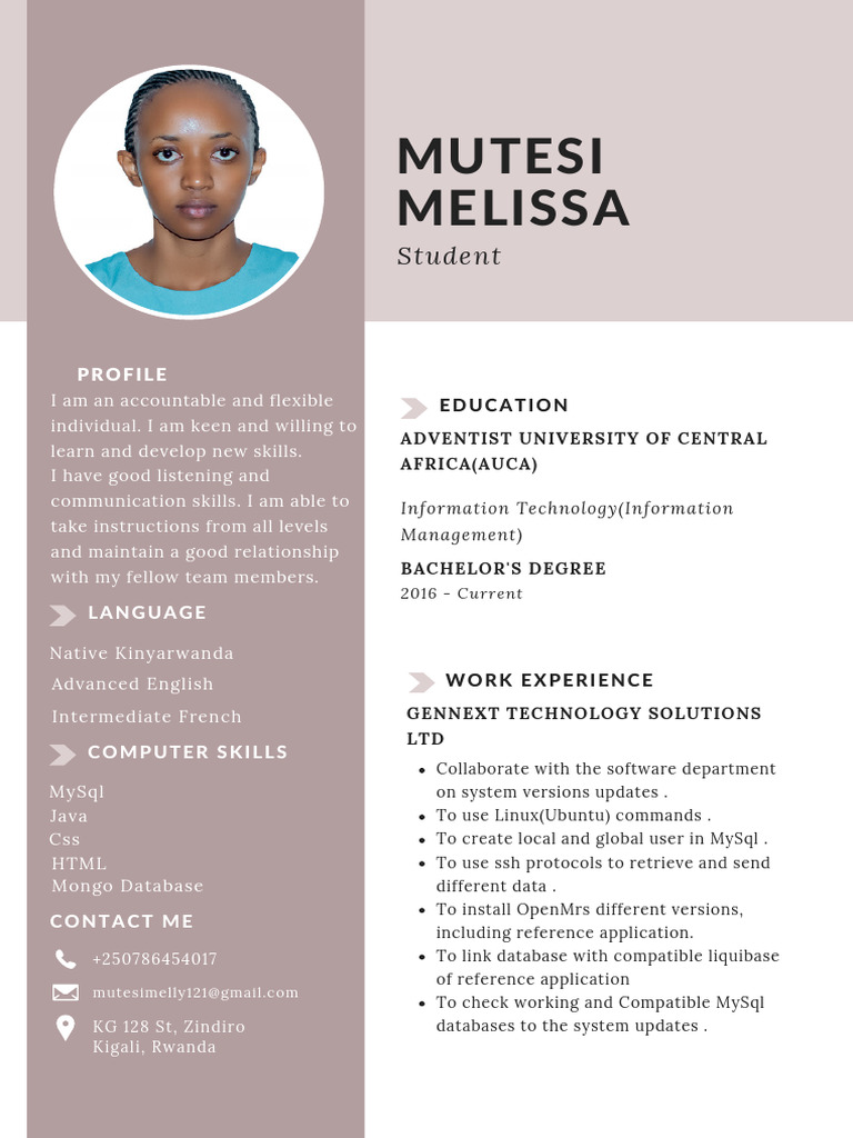 White Simple Student CV Resume 2 | PDF