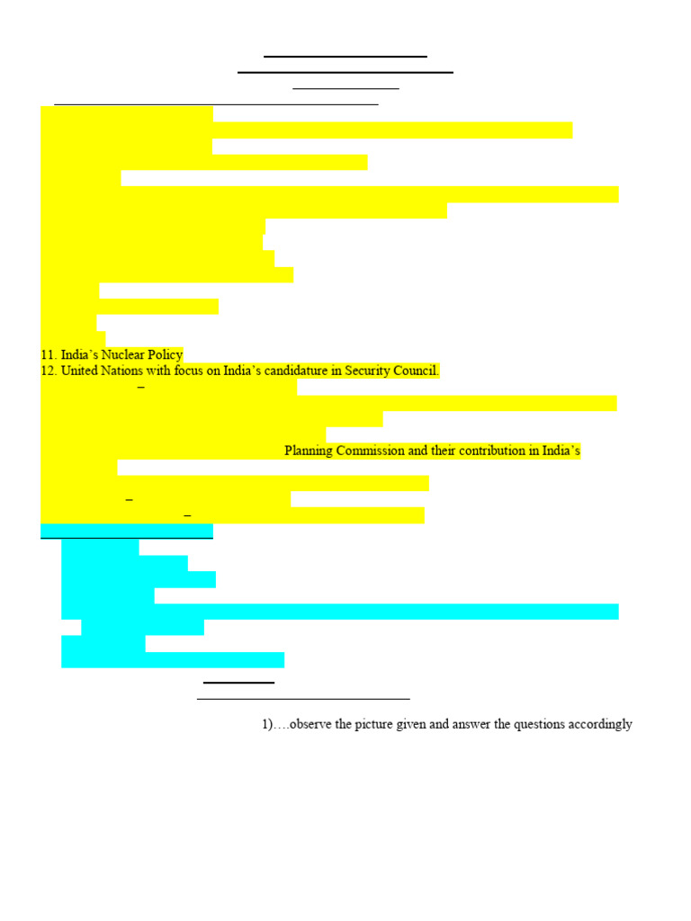 Class 12 Pol SC 30052025 185351 | PDF | Politics Of India