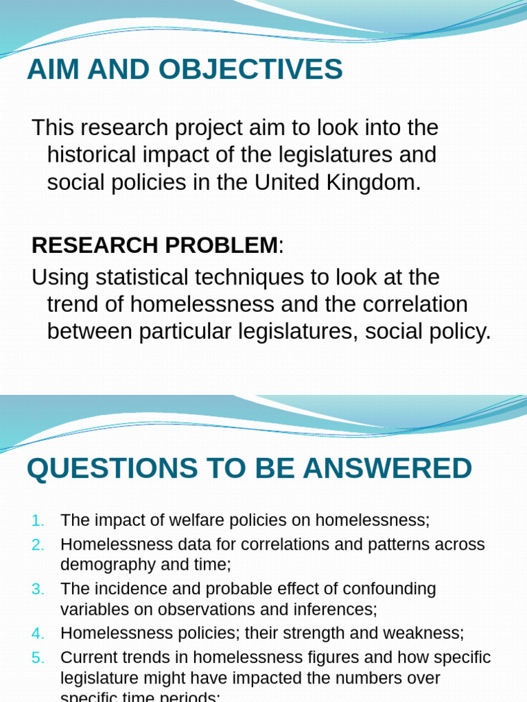 Part of Final Yr Dissertation Proposal For Homelessness | PDF