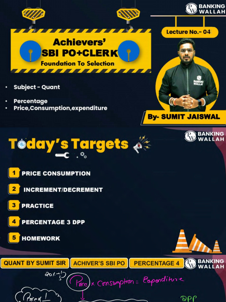 Percentage 04 - Class Notes | PDF