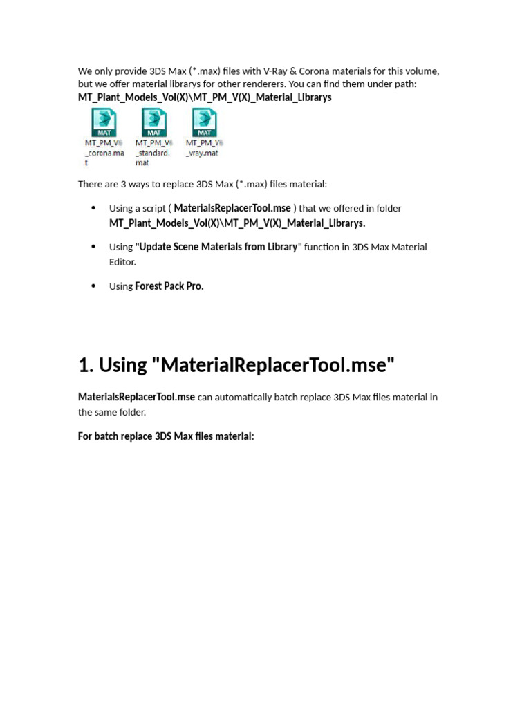 How To Replace Materials | PDF | Autodesk 3ds Max | Microsoft Windows