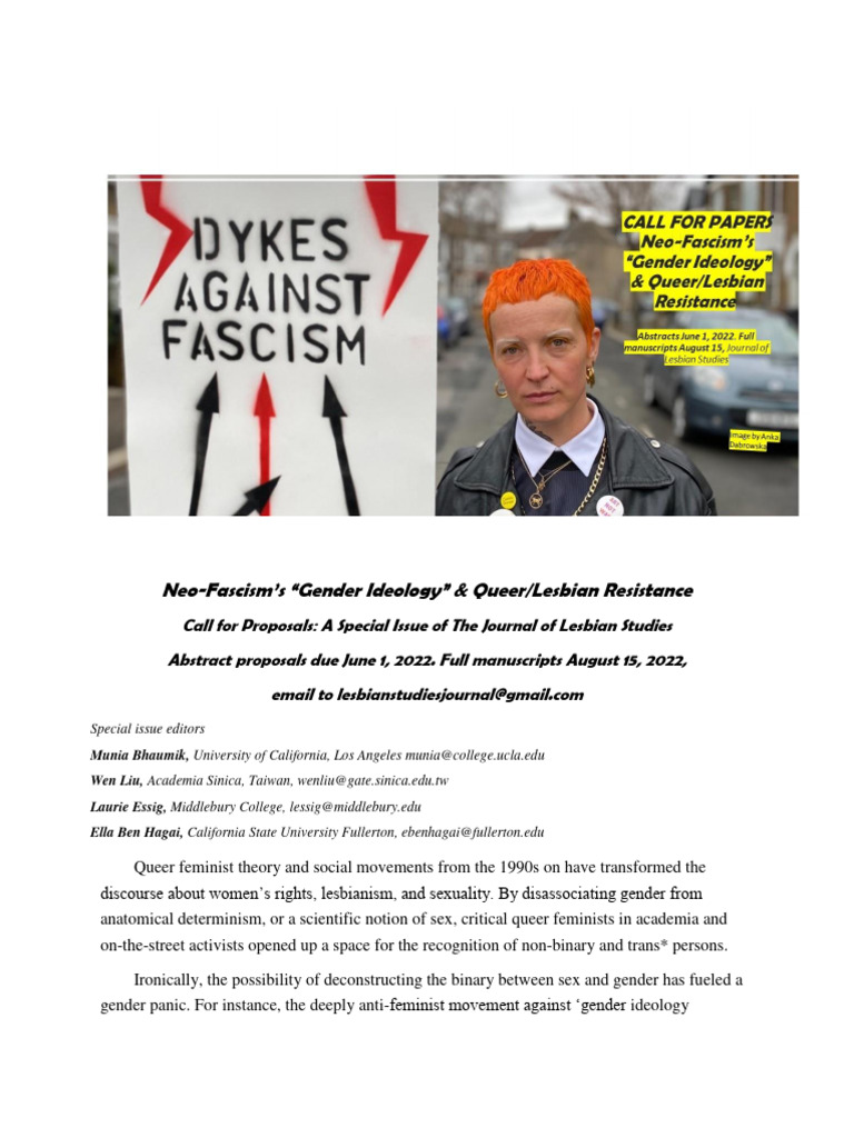 Neo Fascisms Gender Ideology and Queer L | PDF | Feminism | Gender Studies
