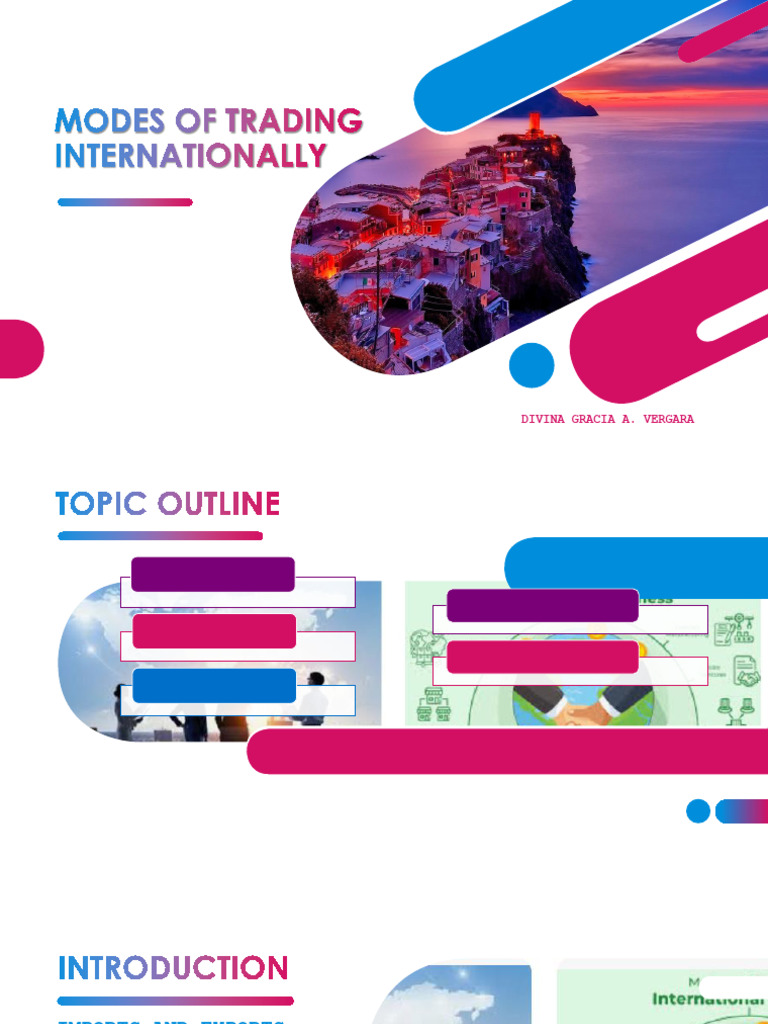 2 - Part III - Lesson 2 - Modes of Trading Internationally | PDF ...