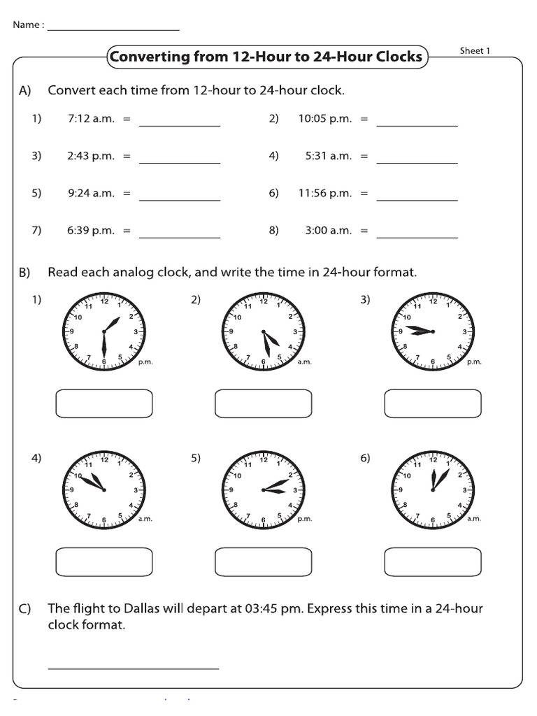 G4 Time 12 24 Hour Clock WS1 | PDF