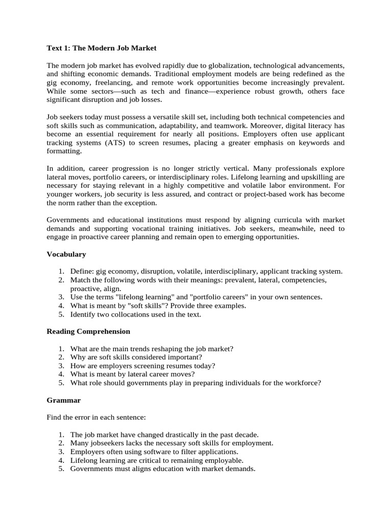 LMT The World of Work Texts 2025 | PDF | Entrepreneurship | Employee ...