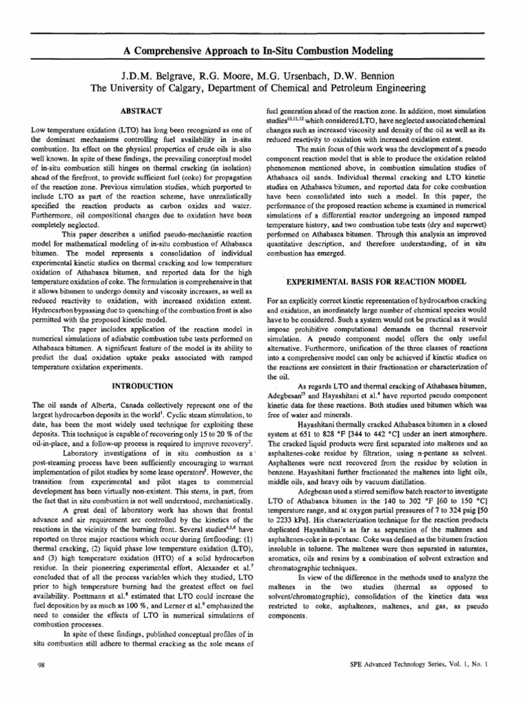 A Comprehensive Approach To in Situ Comb | PDF | Stoichiometry | Combustion