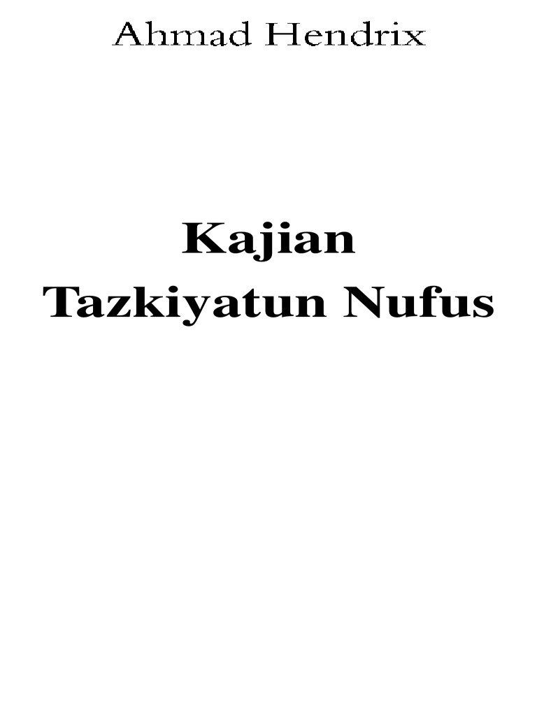 Kajian Tazkiyatun Nufus EBS 1748959557556 | PDF