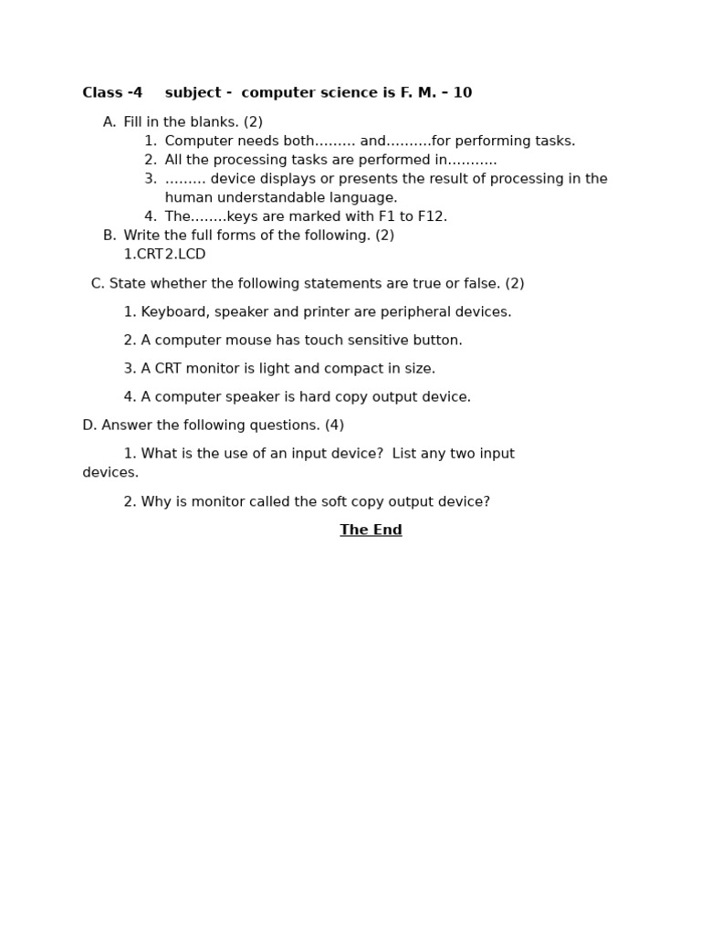 Computer 4 | PDF