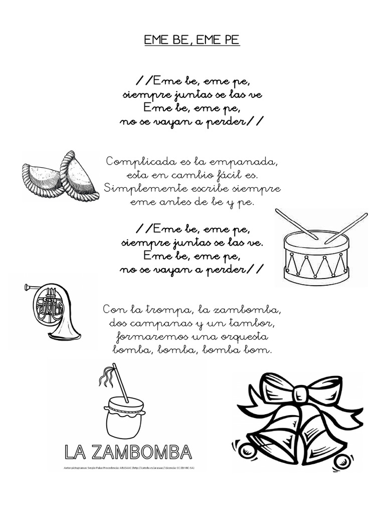 Eme Be Eme Pe Letra Escolar | PDF