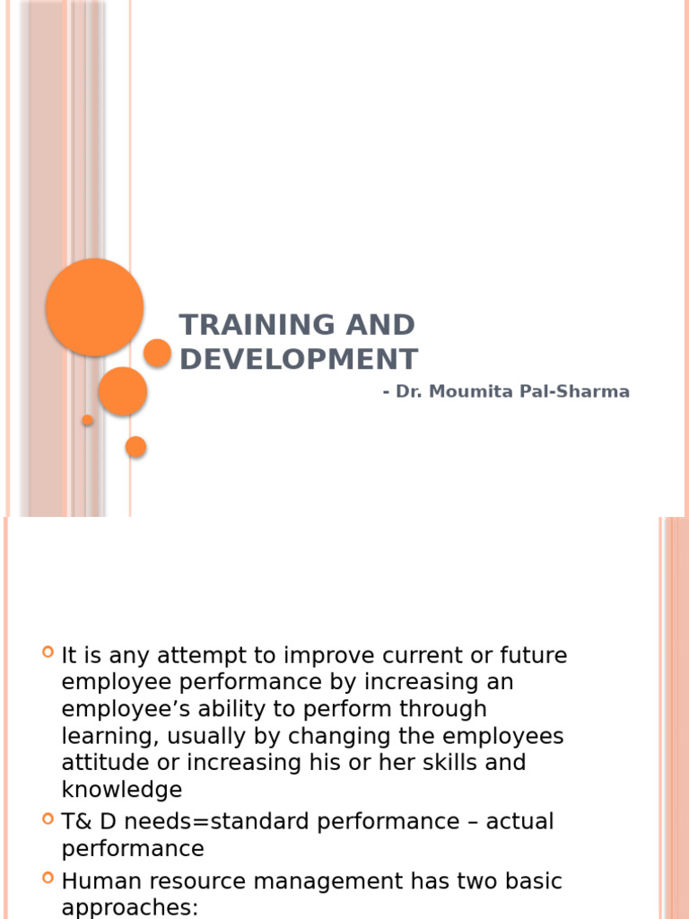 Training Development | PDF | Employment | Vocational Education
