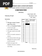 Chemistry Practical Question Paper 2025 | PDF