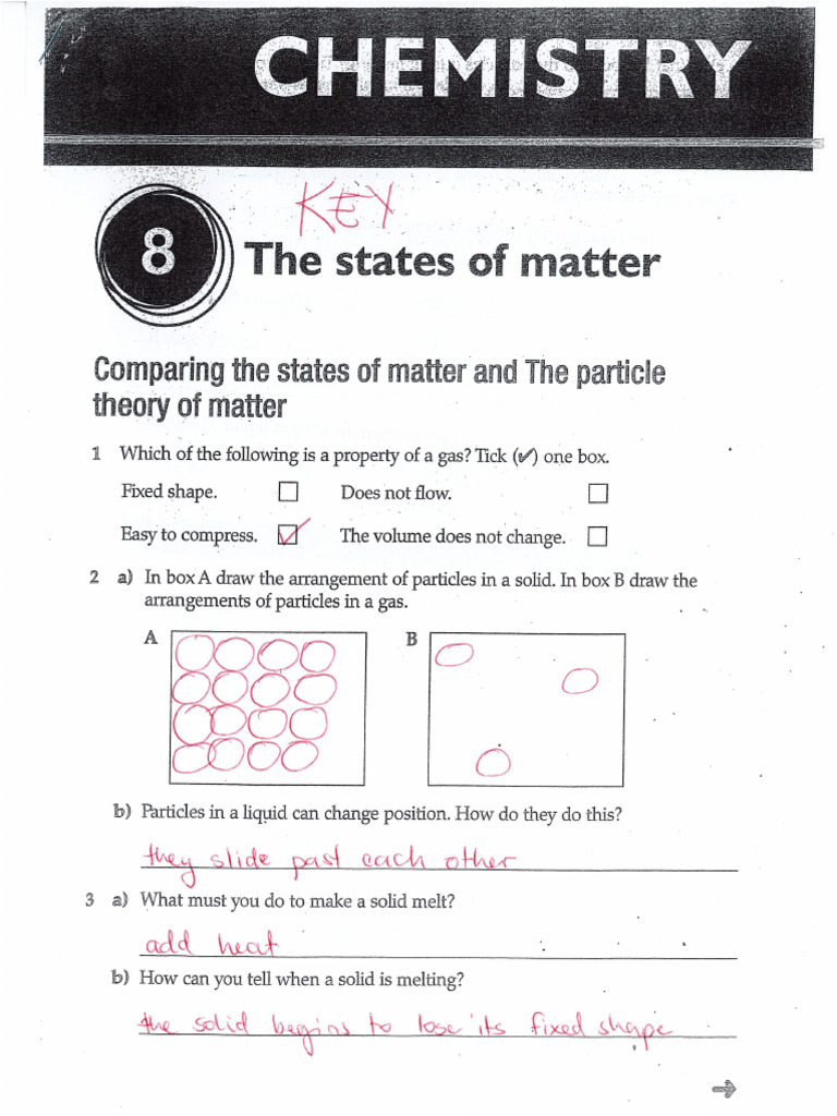 States of Matter Revision 2 ANSWERS | PDF | Physical Chemistry ...
