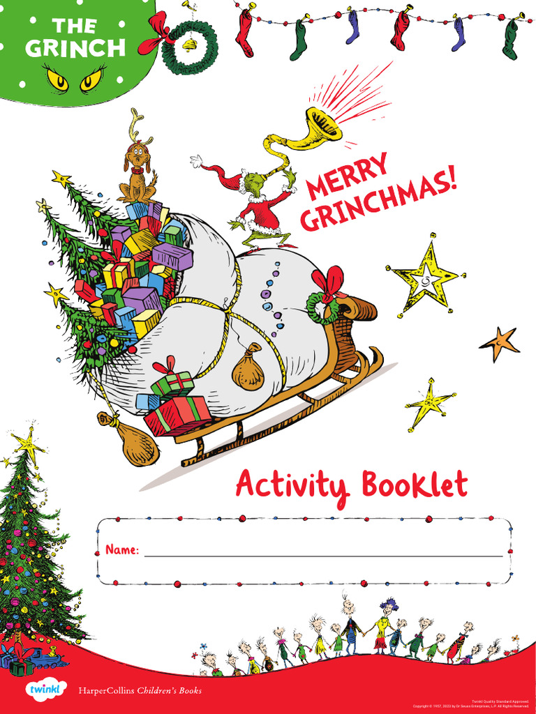 The Grinch Activities (5-7 Yrs) | PDF | Dr. Seuss