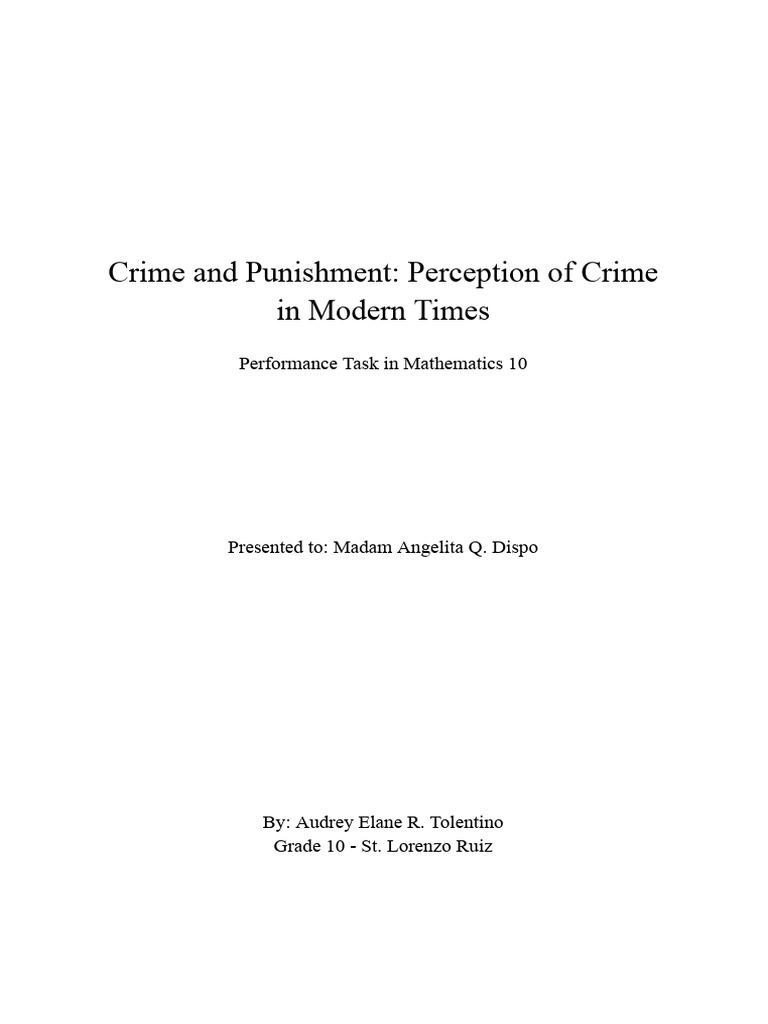 Media Influence on Crime Perception | PDF | Crimes | Crime & Violence