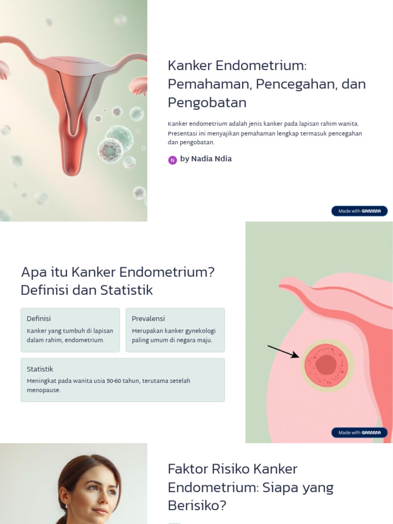 Kanker Endometrium Pemahaman Pencegahan Dan Pengobatan | PDF