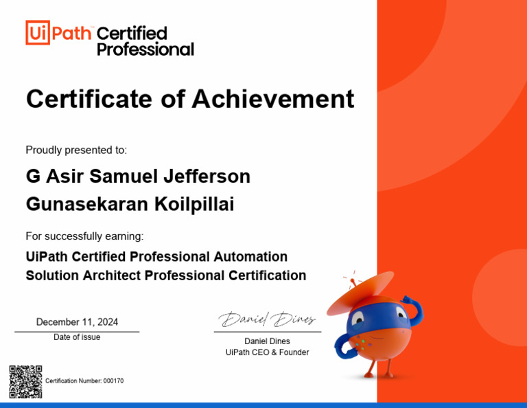 UiPath Certified Professional Automation Solution Architect | PDF