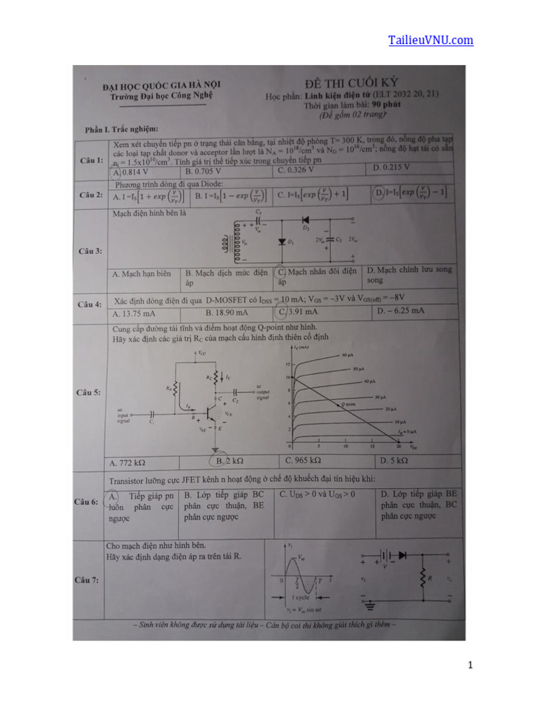 (LKĐT) CK2020-2021 - 1 - (CLC) | PDF