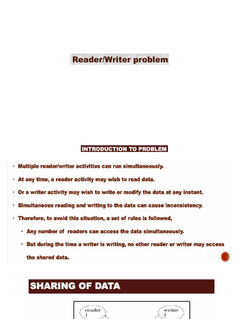 Reader & Writer Problem | PDF