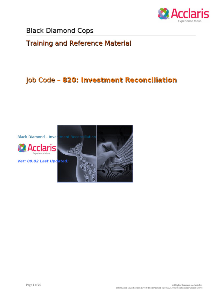 Job 820 - Investment Reconciliation | PDF | Computer File | Login