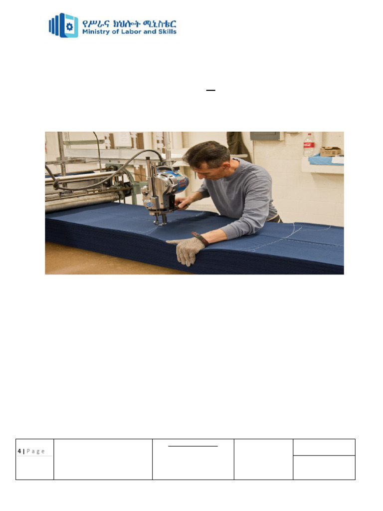 Fabric Cutting Operation Training Module | PDF | Textiles | Sewing