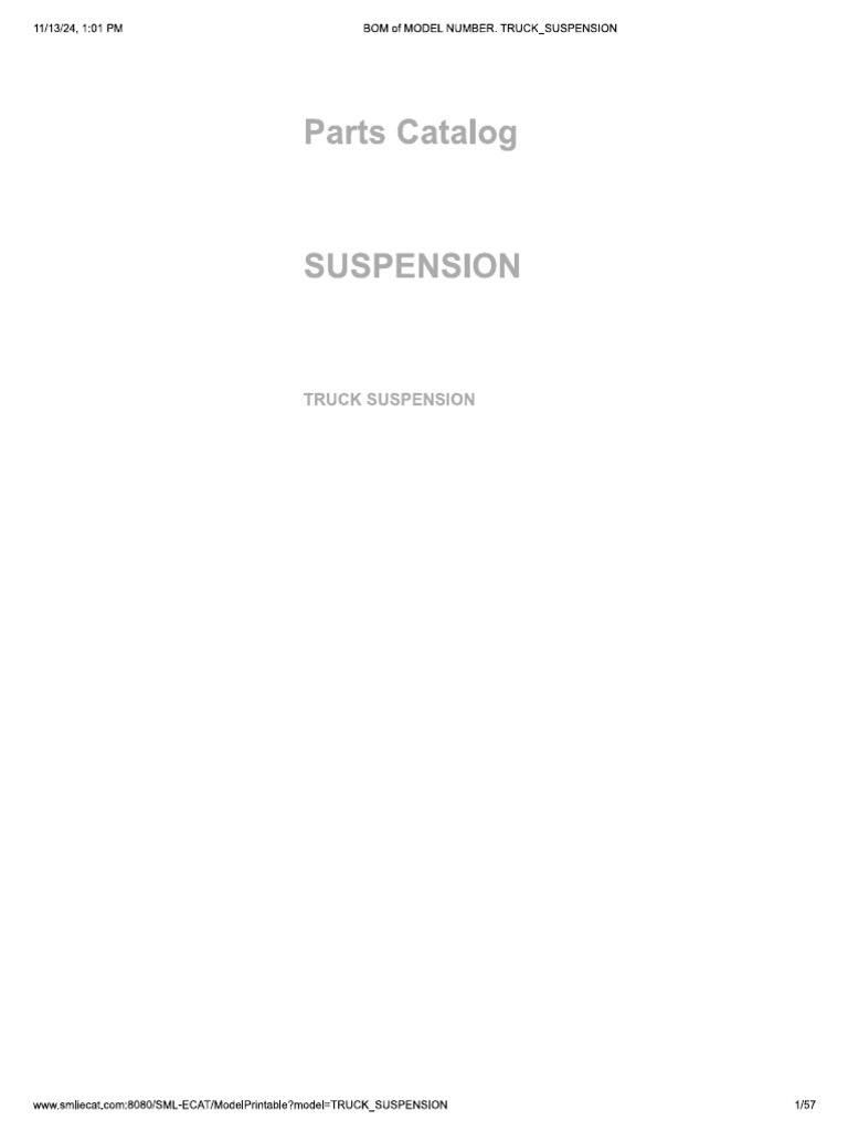 Suspension Catalogue - T3500 | PDF