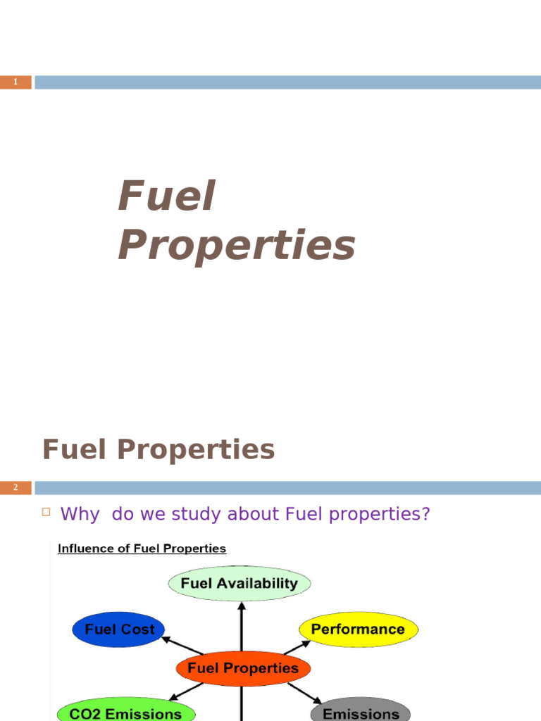 Key Fuel Properties and Their Importance | PDF | Gasoline | Diesel Fuel
