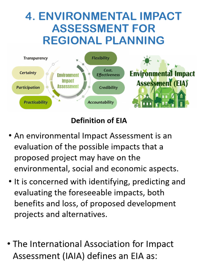 4 EIA For Regional Planning-1-1 | PDF | Environmental Impact Assessment ...