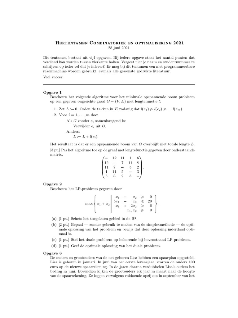 COPT21 Hertentamen | PDF