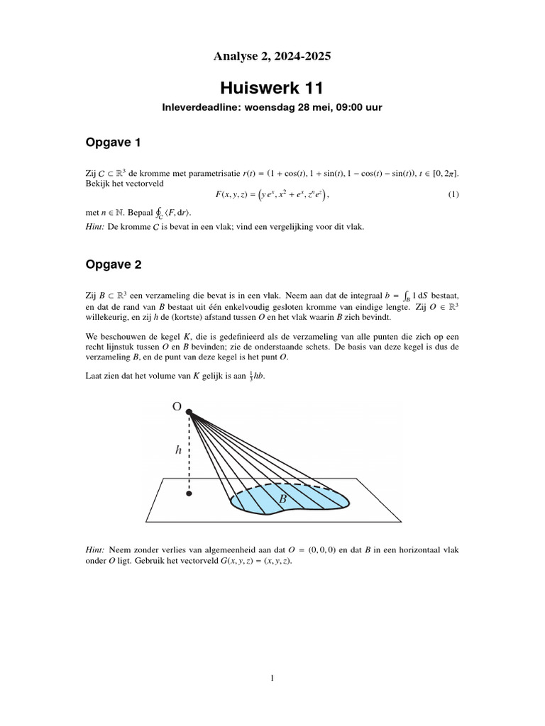 Analyse2 hw11 Opg | PDF