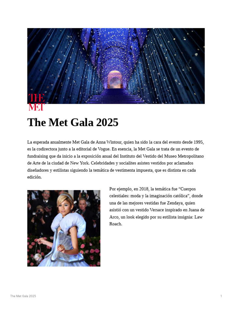 Met Gala Sofia Melendez - Compressed | PDF | Moda | Ropa
