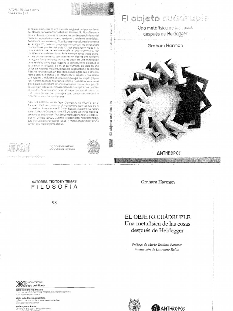 Harman Graham - El Objeto Cuadruple | PDF | Edmund Husserl | Realismo ...