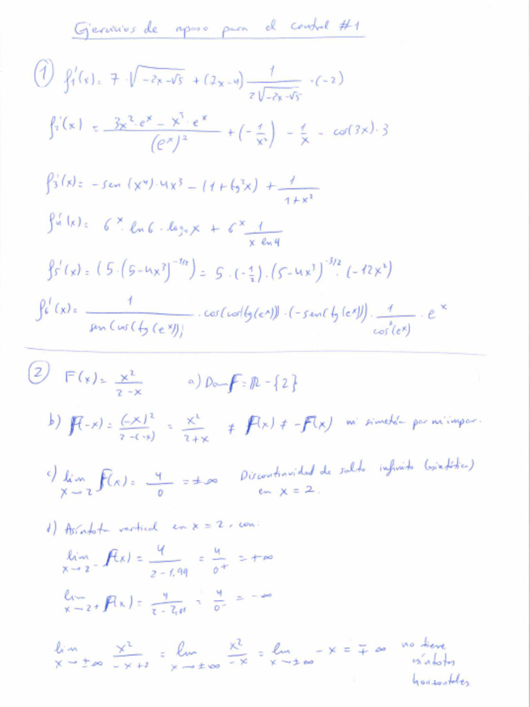 Corrección Repaso Control 23-10-20 | PDF