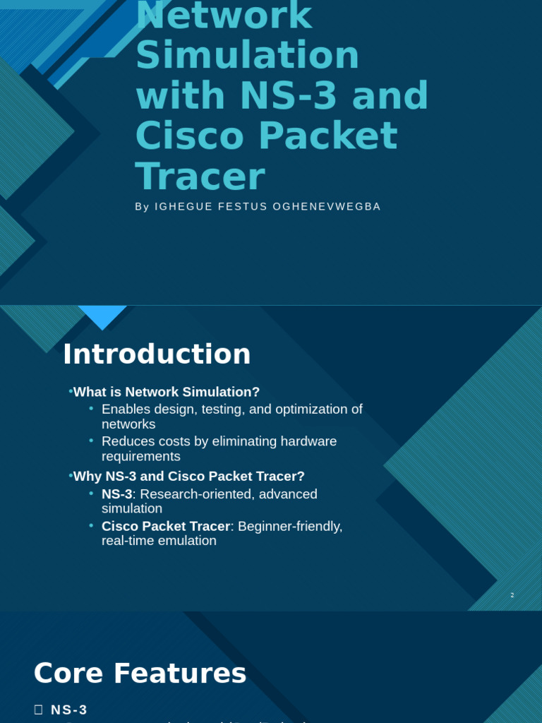 Network Simulation With Ns 3 And Cisco Packet Tracer Pdf Simulation Computer Network
