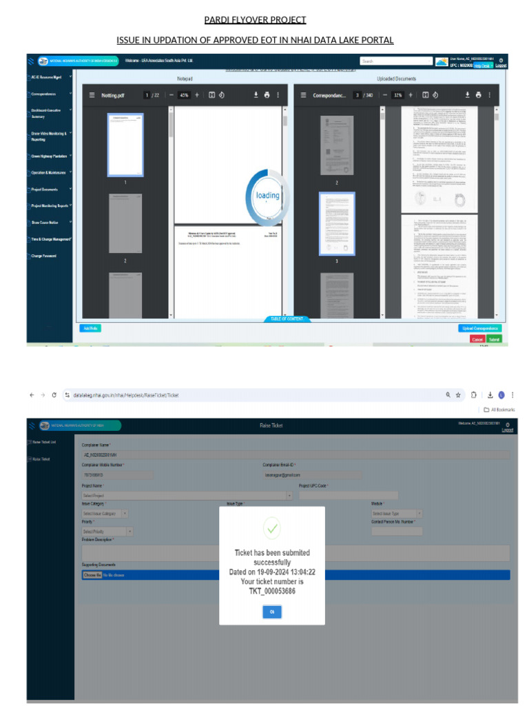 Issue To Update EOT | PDF