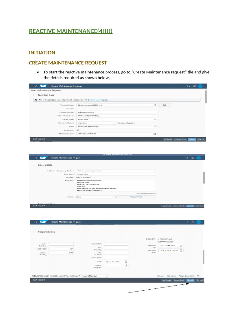 Reactive Maintenance Process Guide | PDF | Computing | Software