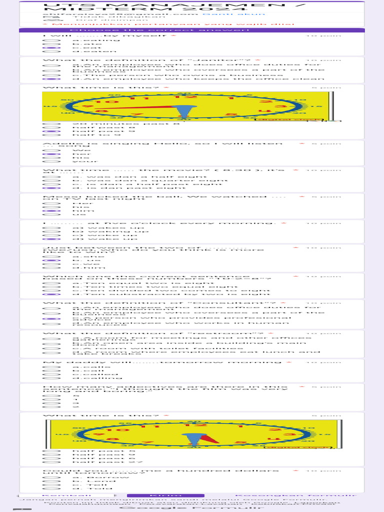 Uts Manajemen Midterm 2024 | PDF