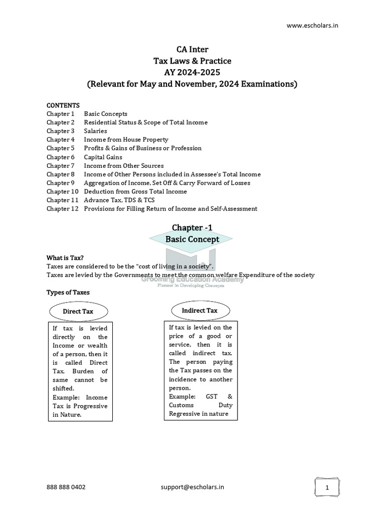 Basic Concepts DT | PDF | Cost Of Living | Taxes