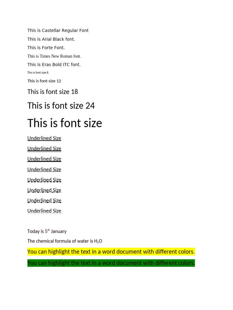 Overview of Castellar and Eras Fonts | PDF
