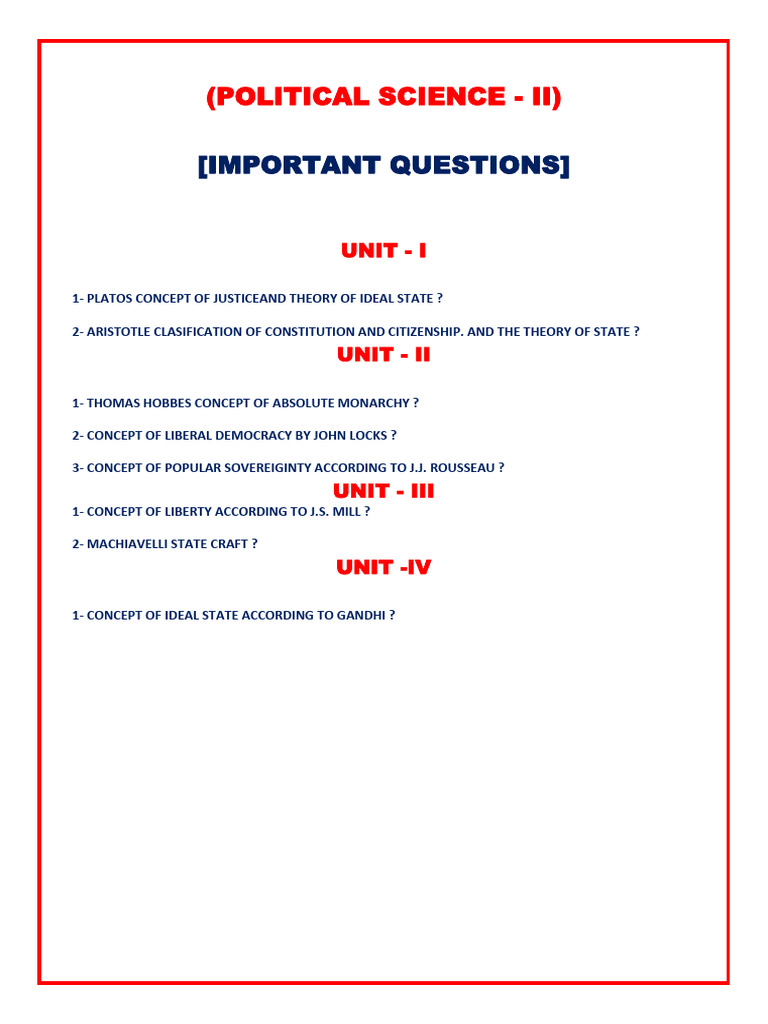 Political Science | PDF