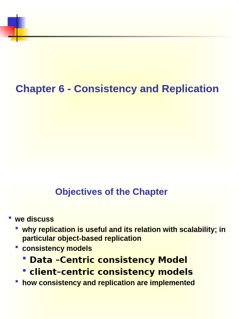 Chapter 6-Consistency and Replication-updated | PDF | Replication (Computing) | Cache (Computing)