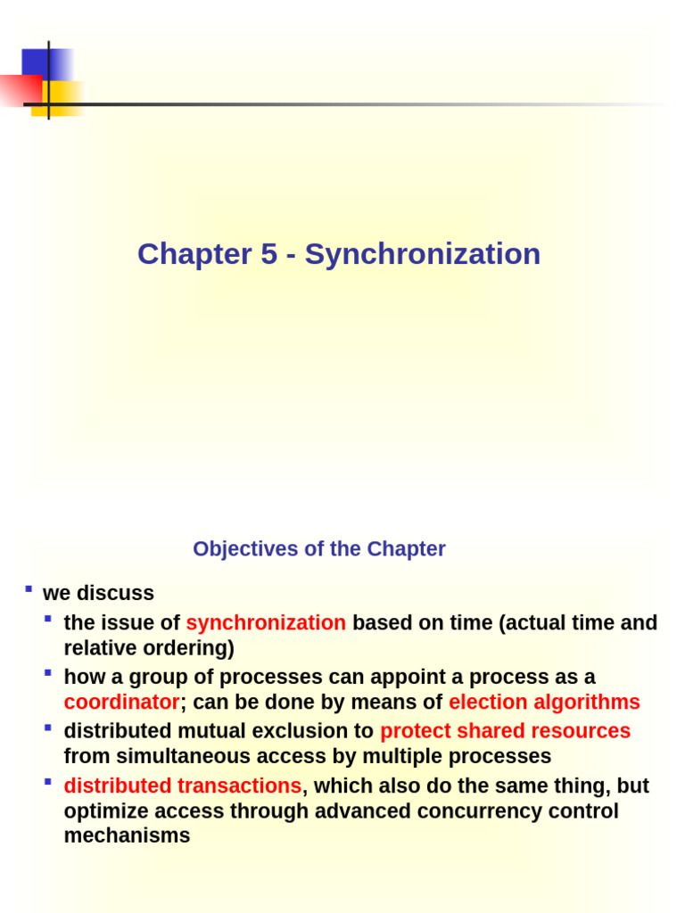 Distributed Clock Synchronization Methods | PDF | Computer Architecture ...