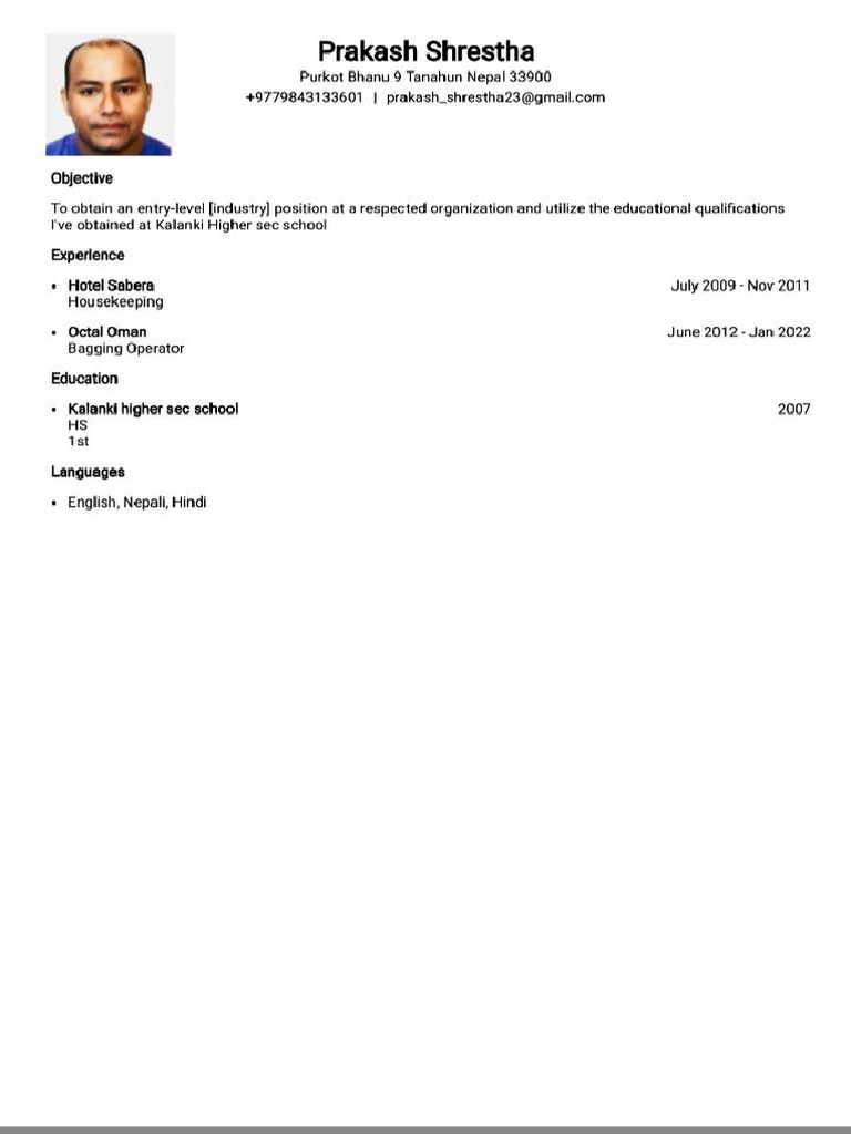 Prakash Shrestha | PDF